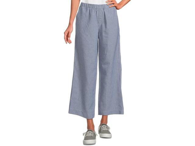 (取寄) モッドオードック レディース クロップド ワイド レッグ パンツ Mod-o-doc women Cropped Wide Leg Pants Ocean Stripe
