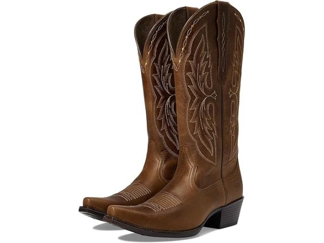 (取寄) アリアット レディース ヘリテージ X トゥ エラスティック カーフ Ariat women Heritage X Toe Elastic Calf Distressed Brown