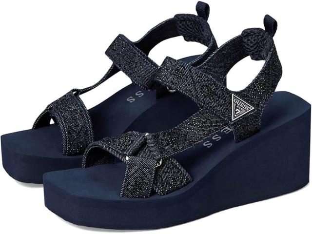 (取寄) ゲス レディース  GUESS women GUESS Dawsin Black Denim Rhinestone Logo