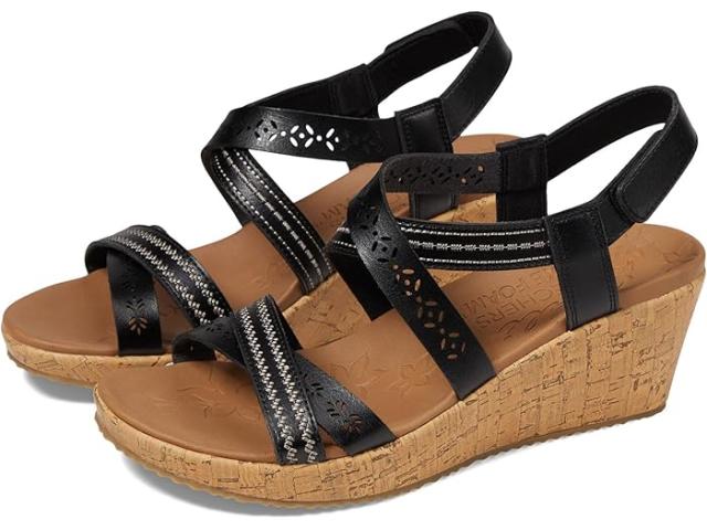 (取寄) スケッチャーズ レディース ビバリー - デリケート グロウ SKECHERS women Beverlee - Delicate Glow Black