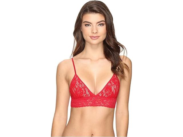 (取寄) ハンキー パンキー レディース シグニチャー レース パッテッド トライアングル ブラレット Hanky Panky women Signature Lace Padded Triangle Bralette Red