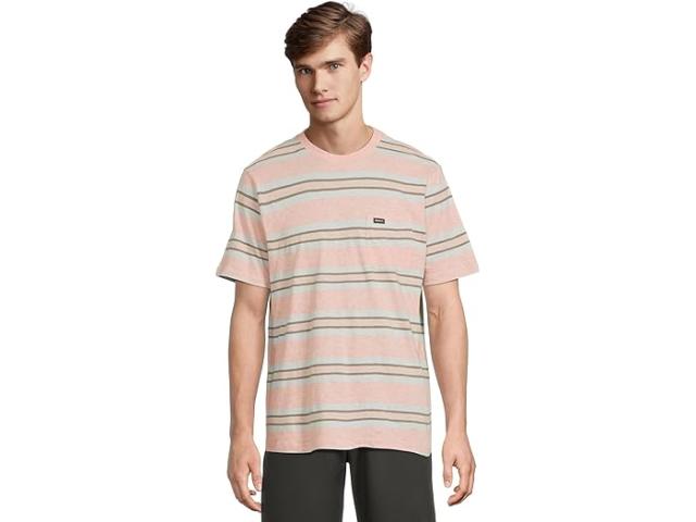 (取寄) ルーカ メンズ マグノリア クルー ショート スリーブ RVCA men Magnolia Crew Short Sleeve Peach