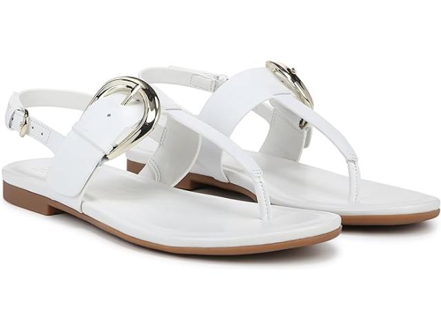 (取寄) ナチュラライザー レディース テイラー スリングバックス Naturalizer women Taylor Slingbacks White Leather