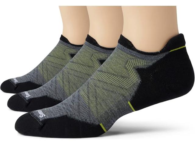 (取寄) スマートウール メンズ ラン ターゲッティド クッション ロー アンクル ソックス 3-パック Smartwool men Run Targeted Cushion Low Ankle Socks 3-Pack Medium Gray