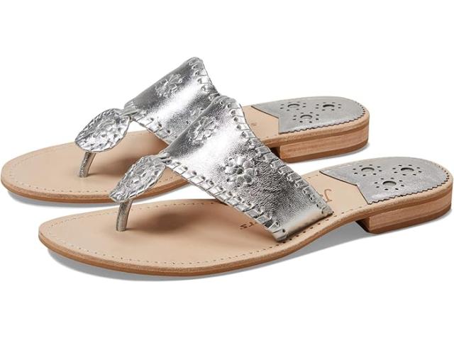 (取寄) ジャック ロジャース レディース ジャックス フラッツ サンダル ワイド Jack Rogers women Jack Rogers Jacks Flat Sandal Wide Silver/Silver