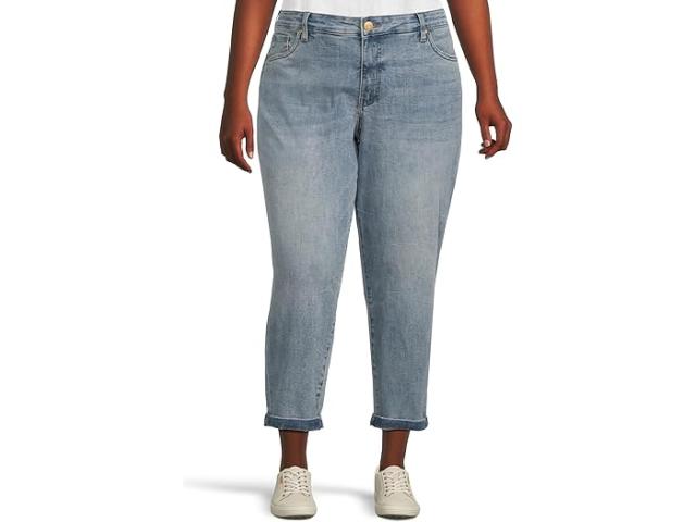 (取寄) カット フロム ザ クロス レディース シエナ バギィ ボーイフレンズ クロップ ロール アップ レグ ヘム KUT from the Kloth women Sienna Baggy Boyfriend Crop Roll Up Reg Hem Honesty