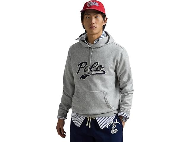 (取寄) ラルフローレン メンズ ダブルニット フル-ジップ パーカー Polo Ralph Lauren men Double-Knit Full-Zip Hoodie Andover Heather