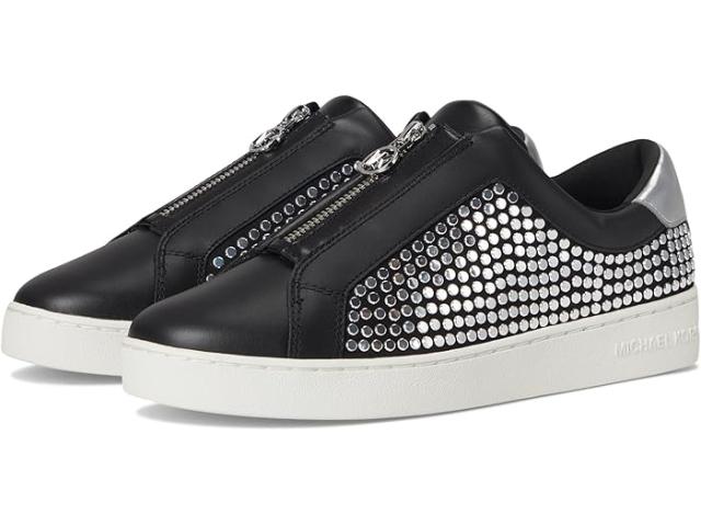 (取寄) マイケルコース レディース キートン ジップ スリップ オン MICHAEL Michael Kors women Keaton Zip Slip On Black 1