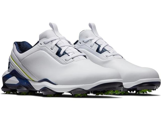 (取寄) フットジョイ メンズ ツアー アルファ ゴルフ シューズ - プリビアス シーズン FootJoy men Tour Alpha Golf Shoes - Previous Season White/Navy/Lime