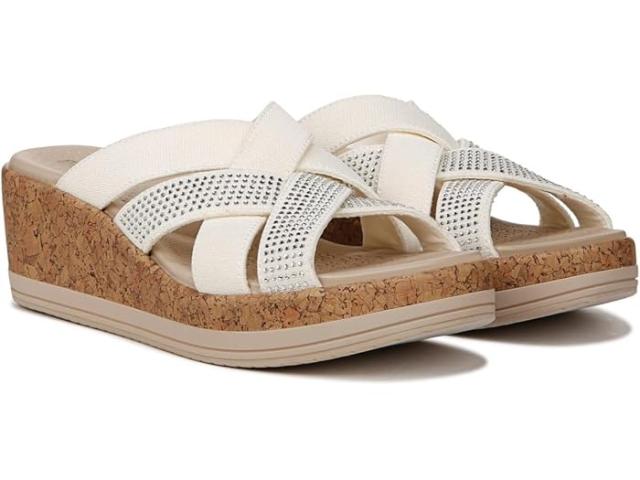 (取寄) ビジーズ レディース レイン ウェッジ サンダル Bzees women Reign Wedge Sandals Sugar White