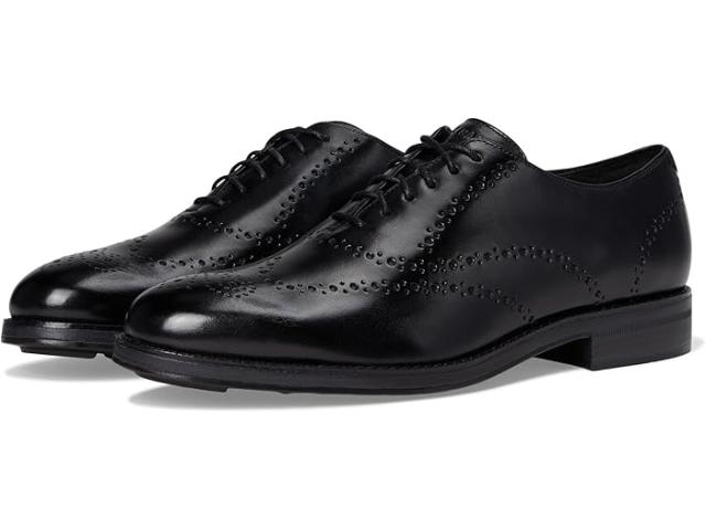 (取寄) コールハーン メンズ グランド ブローグ ウィングチップ オックスフォード Cole Haan men Ledley Grand Brogue Wingtip Oxfords Black/Black