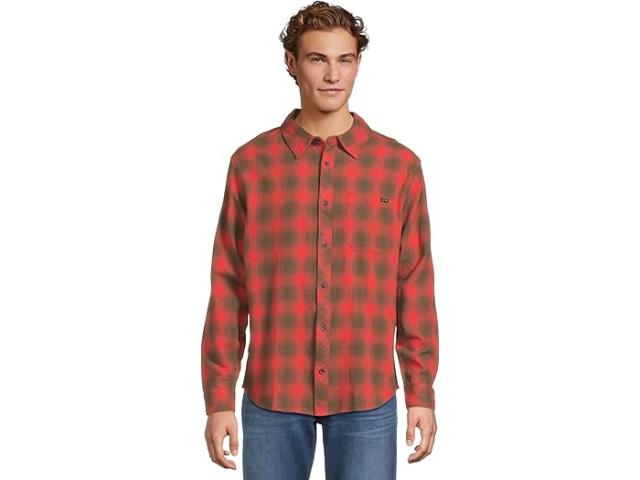 (取寄) ビラボン メンズ コーストライン フランネル Billabong men Coastline Flannel Red 1