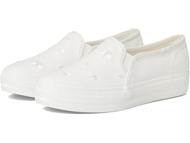 (取寄) ケッズ レディース トリプル デッカー Keds women Triple Decker  White Canvas