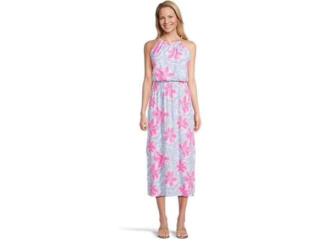 (取寄) リリー ピュリッツァー レディース グレースリン ホルター ミディ ドレス Lilly Pulitzer women Gracelyn Halter Midi Dress Multi Beachside Haven