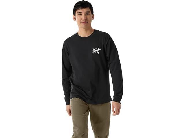 (取寄) アークテリクス メンズ クラッグ Sl コットン バード タイル ロング スリーブ Arc'teryx men Kragg SL Cotton Bird Tile Long Sleeve Black/Arctic Silk