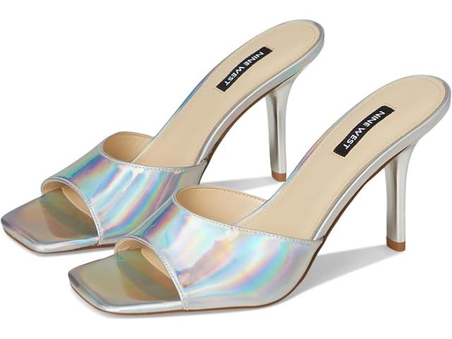 (取寄) ナインウエスト レディース  Nine West women Disko Silver Iridescent Mirror llic