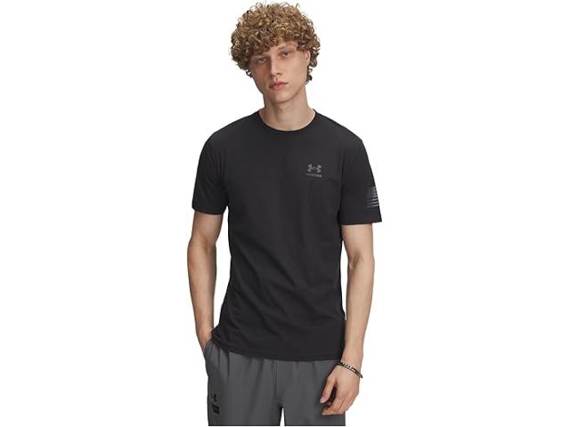 (取寄) アンダーアーマー メンズ フリーダム フロッグ ショート スリーブ T-シャツ Under Armour men Freedom Flag Short Sleeve T-Shirt Black/Castlerock