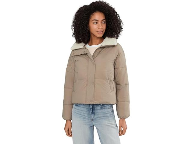 (取寄) リーバイス レディース ウェスタン パファー ジャケット Levi's women Western Puffer Jacket Taupe