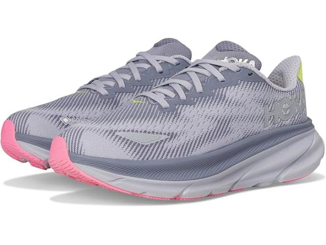 (取寄) ホカオネオネ レディース クリフトン 9 GTX Hoka women Clifton 9 GTX Grey Skies/Foggy Grey