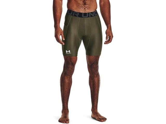 (取寄) アンダーアーマー メンズ ヒートギア アーマー ショーツ Under Armour men Heatgear Armour Shorts Marine OD Green/White