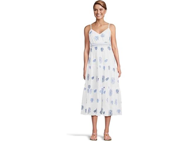 (取寄) リリー ピュリッツァー レディース ザナ エンブロイダー コットン Lilly Pulitzer women Zanna Embroidered Cotton Resort White Castaway Embroidery