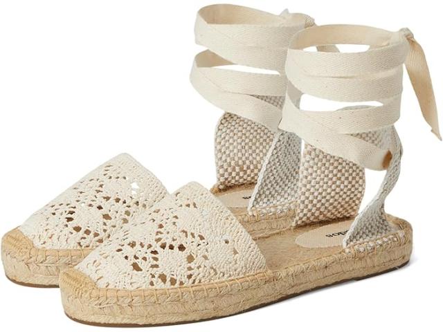 (取寄) ソルドス レディース クローシェ ローレン レース-アップ Soludos women Crochet Lauren Lace-up La Concha Ivory