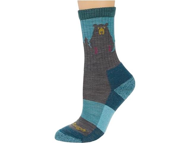 (取寄) ダーンタフバーモント レディース ベアー タウン ミクロ クルー ライト クッション Darn Tough Vermont women Darn Tough Vermont Bear Town Micro Crew Light Cushion Aqua