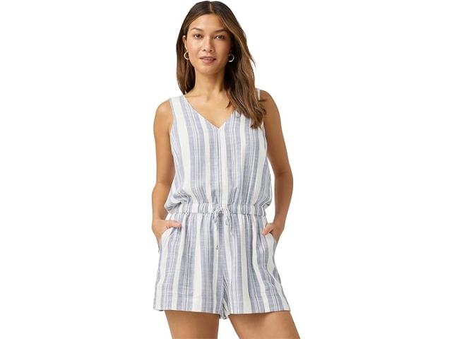 (取寄) スプレンディッド レディース レーガン ストライプ ロンパー Splendid women Raegan Stripe Romper White/Seaport