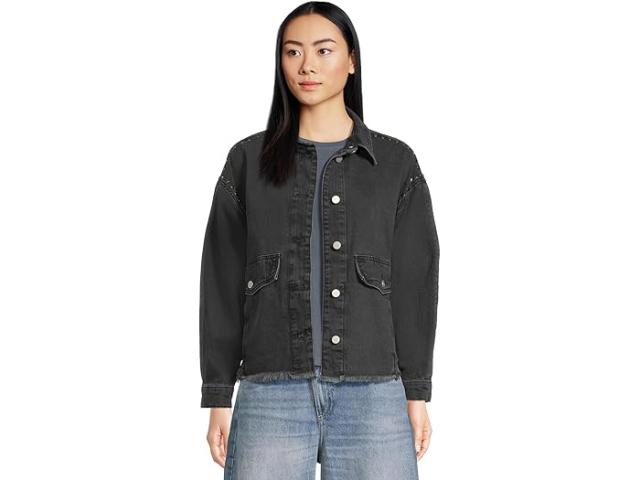 (取寄) オールセインツ レディース ヘティ スタッズ シャケット AllSaints women Hettie Stud Shacket Washed Black