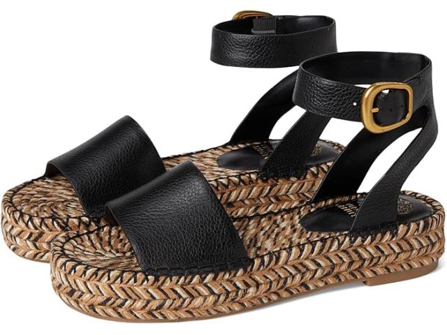 (取寄) ヴィンスカムート レディース エスパドリーユ プラットフォーム サンダル Vince Camuto women Darna Espadrille Platform Sandals Black