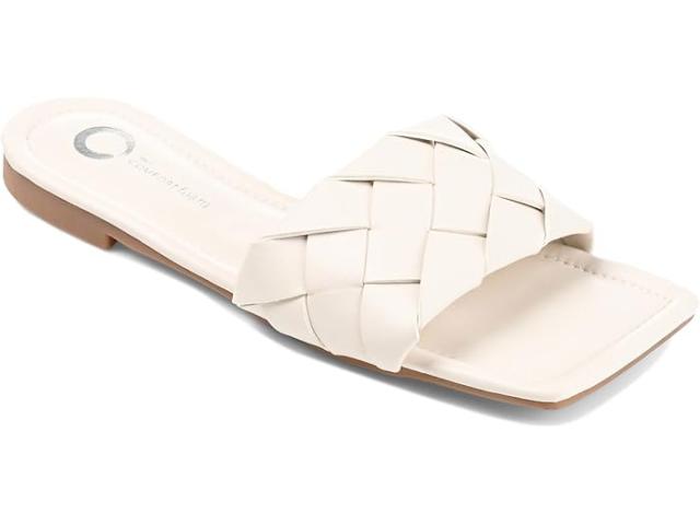 (取寄) ジュルネ コレクション レディース キャセイ サンダル Journee Collection women Cassay Sandal Off-White