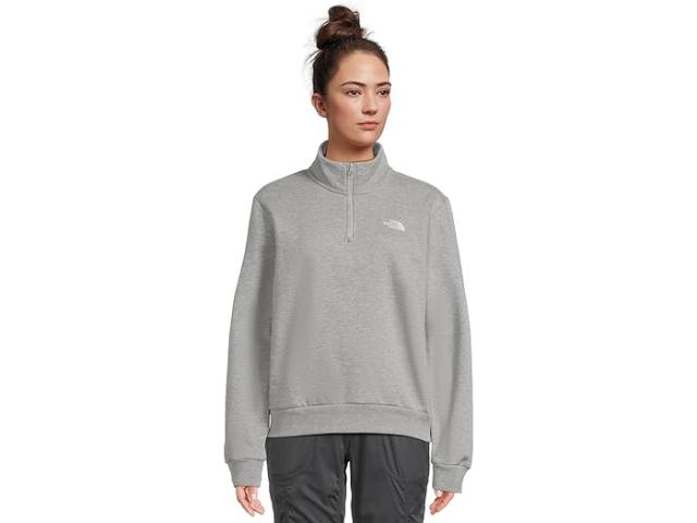 (取寄) ノースフェイス レディース エボリューション エンブロイダー 1/4 ジップ The North Face women Evolution Embroidered 1/4 Zip TNF Pale Grey Heather