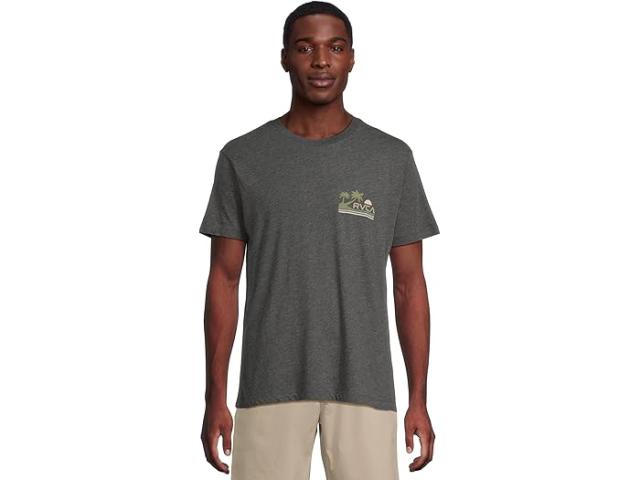 (取寄) ルーカ メンズ パーム トレイル ショート スリーブ RVCA men Palm Trail Short Sleeve Black