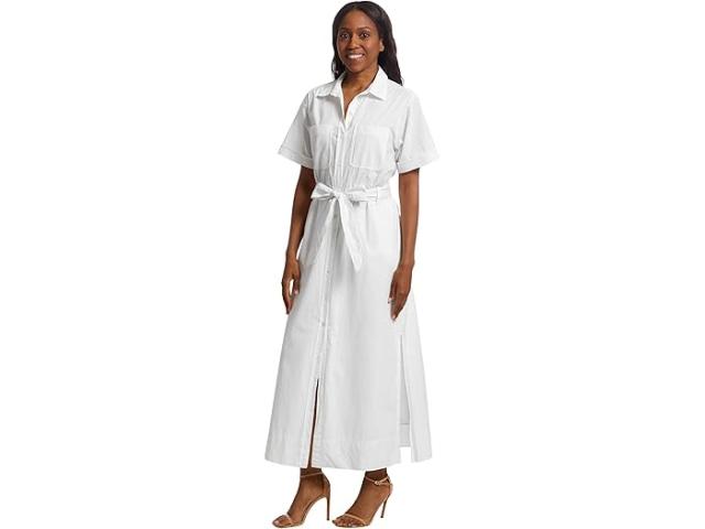 (取寄) リラ P レディース アイレット トリム マキシ シャツ ドレス Lilla P women Eyelet Trim Maxi Shirt Dress White