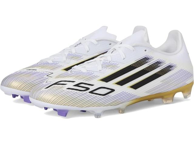 (取寄) アディダス リーグ ファーム グランド サッカー クリーツ adidas F50 League Firm Ground Soccer Cleats White/Black/Gold llic
