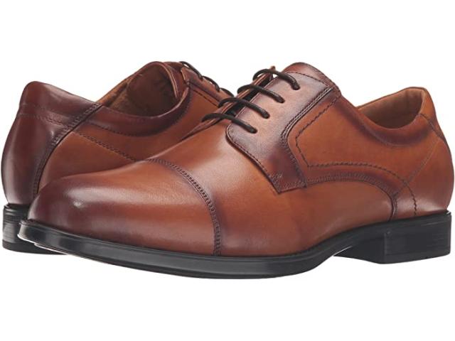(取寄) フローシャイム メンズ ミッドタウン キャップ トゥ オックスフォード Florsheim men  Midtown Cap Toe Oxford Cognac Smooth