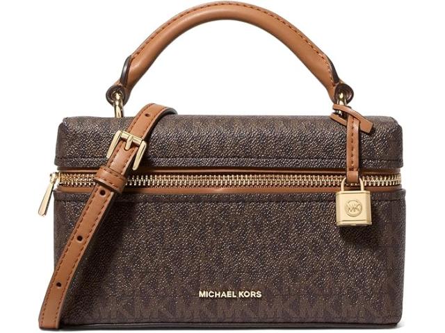 (取寄) マイケルコース レディース ジャナ エクストラ スモール トップ ハンドル エックスボディ MICHAEL Michael Kors women Jana Extra Small Top Handle Xbody Brown/Acorn