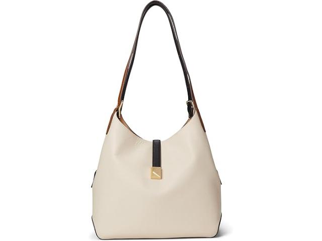 (取寄) ケイトスペード レディース デコ カラーブロック ペブルド レザー ラージ ショルダー バッグ Kate Spade New York women Deco Colorblocked Pebbled Leather Large Shoulder Bag Milk Glass Multi