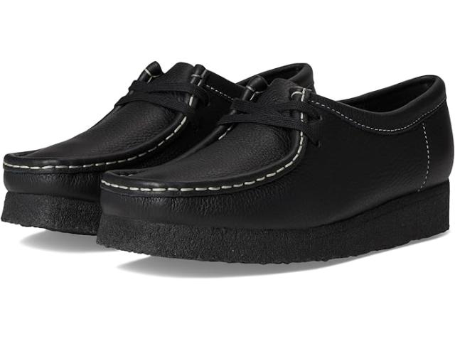 (取寄) クラークス レディース ワラビー Clarks women Wallabee Black Tumbled Leather