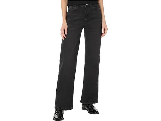 (取寄) エリオット ローレン レディース ウォッシュド ブラック デニム - ワイド レッグ 5 ポケット ジーンズ Elliott Lauren womens Washed Black Denim - Wide Leg 5 Pocket Jeans Black