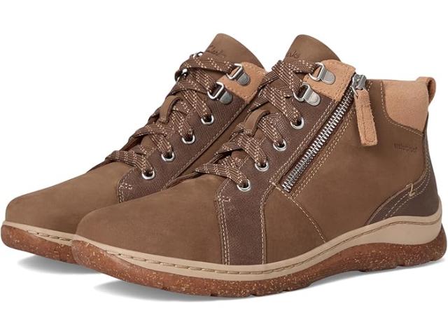 (取寄) クラークス レディース オーリーン トップ ウォータープルーフ Clarks women Orlene Top Waterproof Dark Sand Nubuck Waterproof