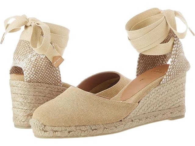 (取寄) カスタニエール レディース カリーナ 60mm ウェッジ エスパドリーユ CASTANER women CASTANER Carina 60mm Wedge Espadrille Sand