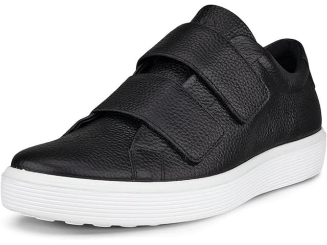 (取寄) エコー メンズ ソフト 60 プレミアム トゥー ストラップ スニーカー ECCO men ECCO Soft 60 Premium Two Strap Sneaker Black