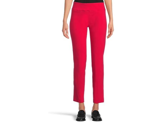 (取寄) エリオット ローレン レディース コントロール ストレッチ プル-オン アンクル パンツ ウィズ バック スリット ディテール Elliott Lauren women Control Stretch Pull-On Ankle Pants with Back Slit detail Red