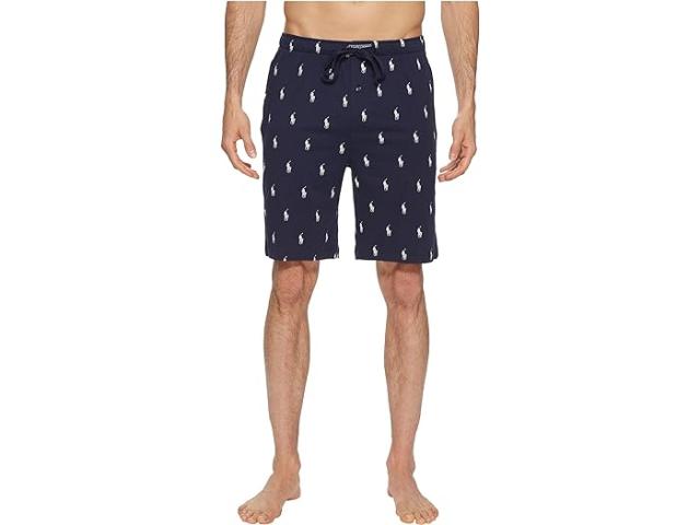 (取寄) ラルフローレン メンズ ニット スリープ ショーツ Polo Ralph Lauren men Polo Ralph Lauren Knit Sleep Shorts Cruise Navy/Nevis AOPP