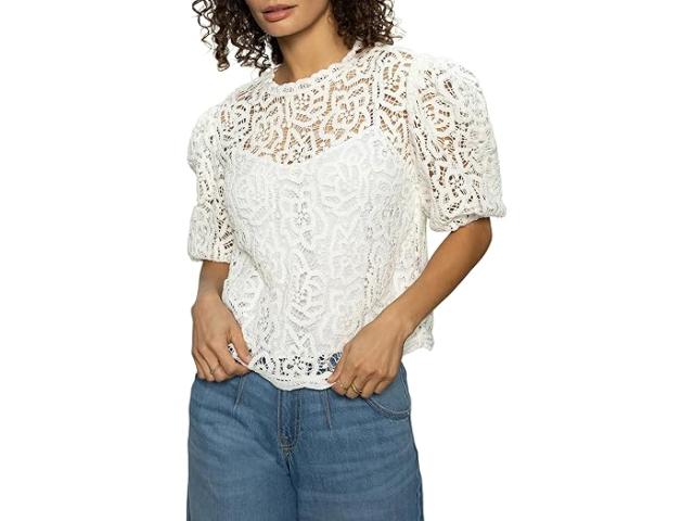 (取寄) サンクチュアリ レディース チェリッシュド レース ティー Sanctuary women Cherished Lace Tee White