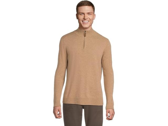 (取寄) スマートウール メンズ スパーウッド 1/4 ジップ セーター Smartwool men Sparwood 1/4 Zip Sweater Toasted Coconut Heather 2