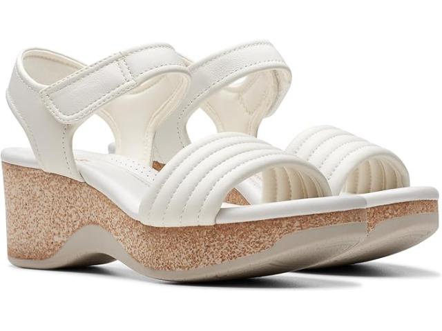 (取寄) クラークス レディース チェルシー ジェム Clarks women Chelseah Gem Off-White Leather