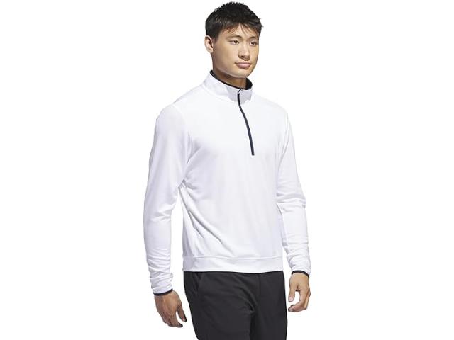 (取寄) アディダス ゴルフ メンズ コア ライトウェイト 1/2 ジップ プルオーバー adidas Golf men adidas Golf Core Lightweight 1/2 Zip Pullover White