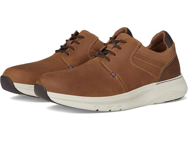 (取寄) クラークス メンズ モーション トレック プレーン トゥ Clarks men Motion Trek Plain Toe Dark Tan Leather